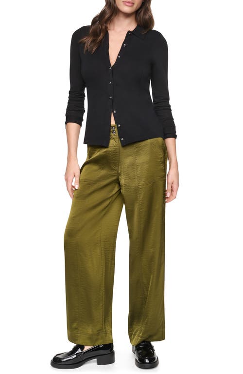 DKNY DKNY Wide Leg Glazed Pants